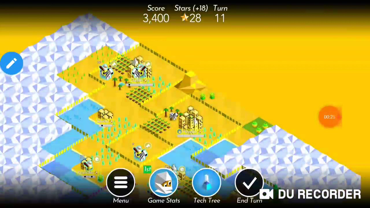 Polytopia multi-player oumaji ffa turns 0-12 - YouTube