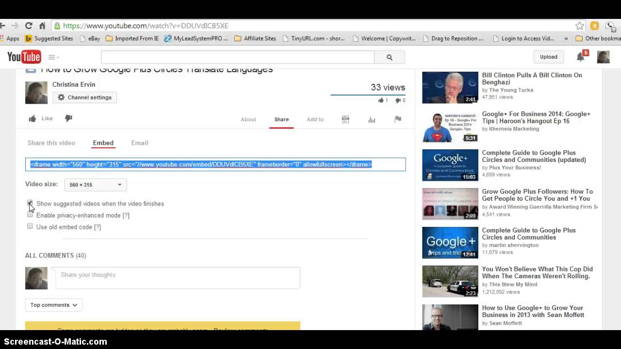 Suggested Videos Options How to Remove From YouTube Videos - YouTube