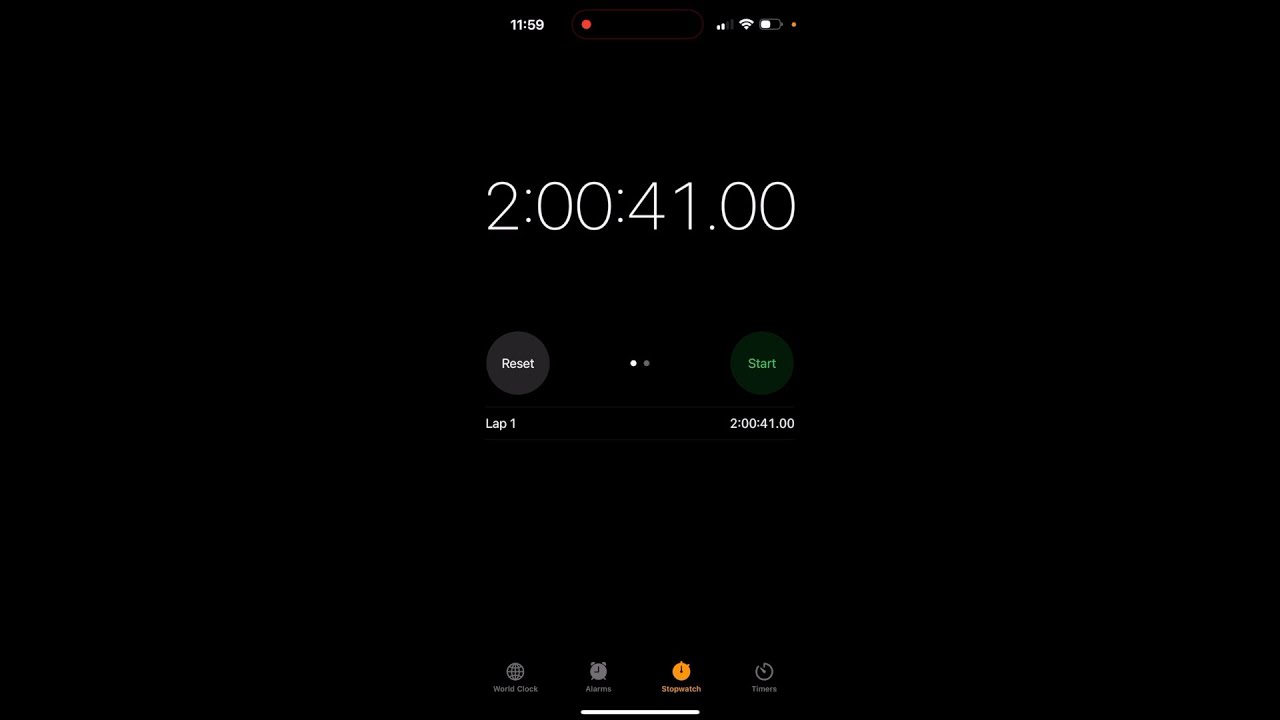 Interesting Apple Stopwatch Glitch - YouTube