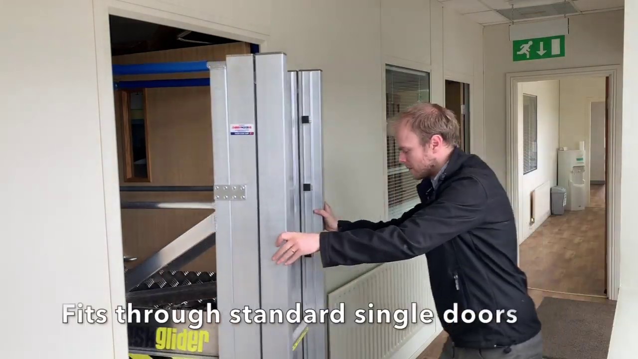 Deskglider Extendable Ladder and Work Platform Cherry Picker - YouTube