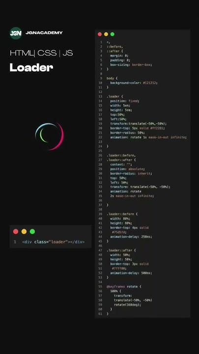 Spinner Html Css Shortsviral Shorts Software Programming Css3