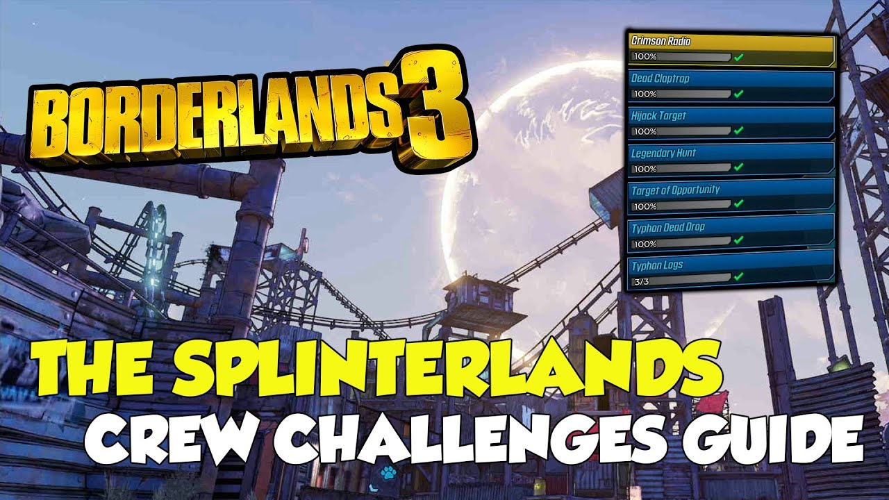 Borderlands 3 The Splinterlands All Crew Challenges Locations (All Logs ...