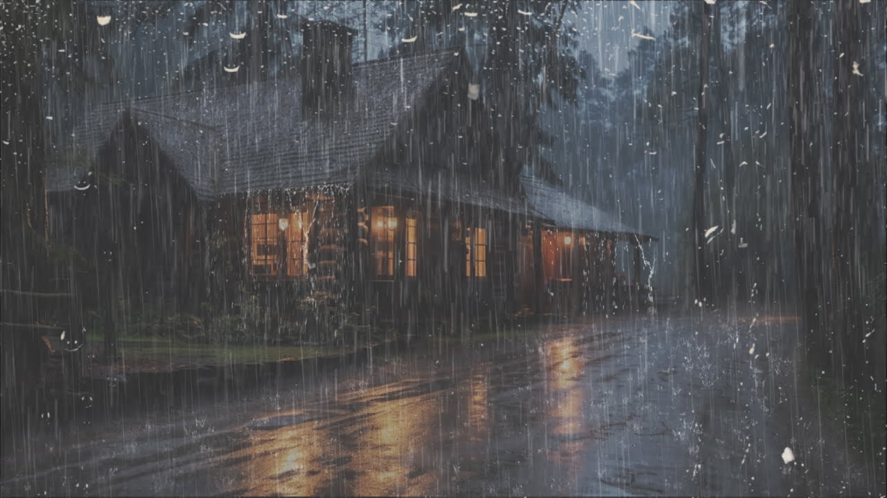 Heavy Rain and Light Thunder at Rustic Farm for Sleep - ASMR Sleepy ...
