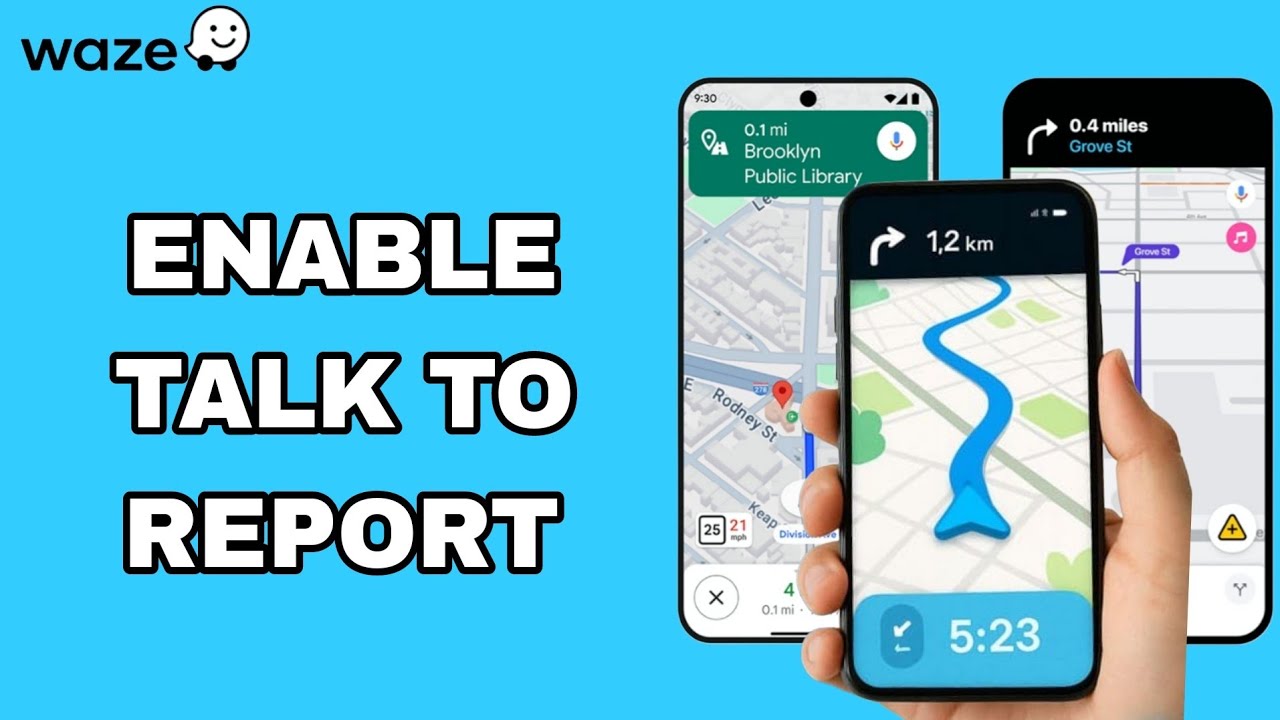 How To Enable Talk To Report On Waze App | Step By Step - YouTube