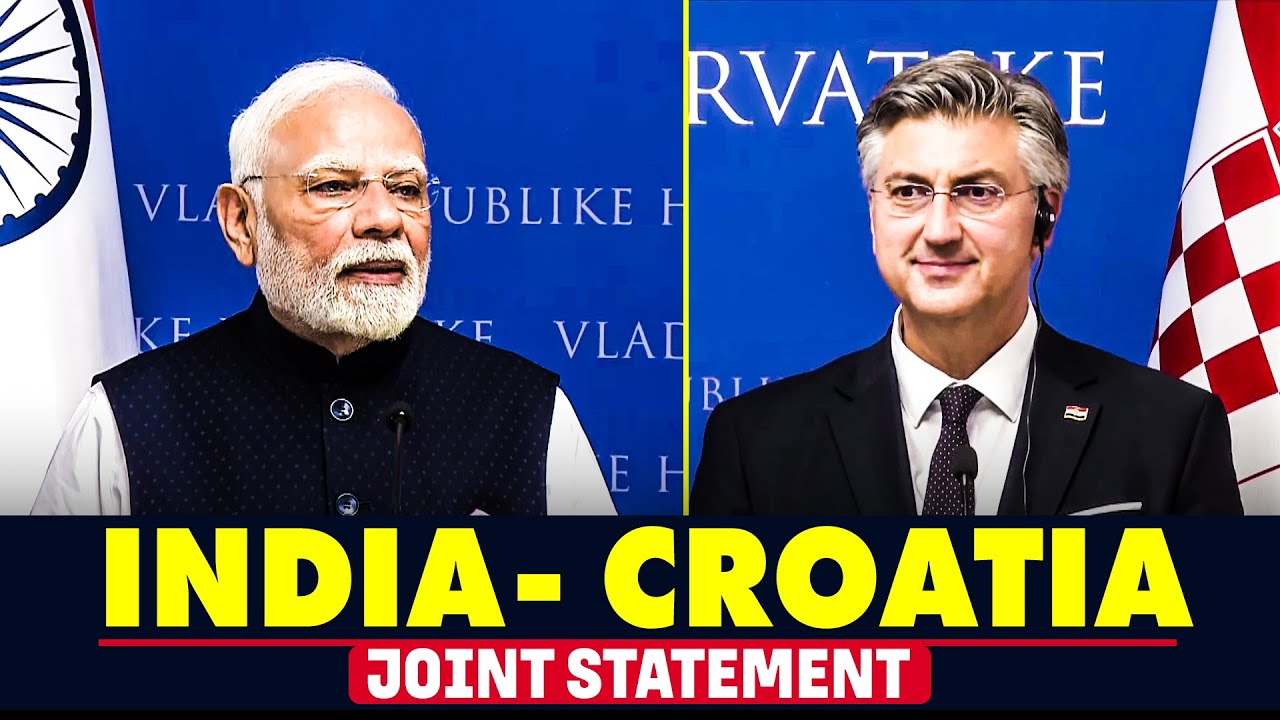 LIVE: India Croatia Joint Statement | PM Narendra Modi | PM Andrej Plenkovic - YouTube