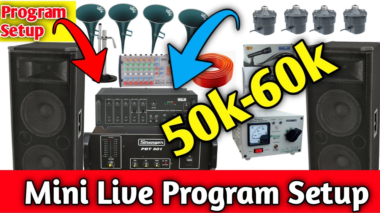 Mini live Program system setup kirtan bhajan setup program sound low ...
