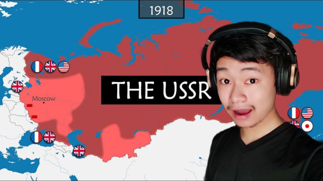 The USSR - Summary on a map (Geohistory) | REACTION - YouTube