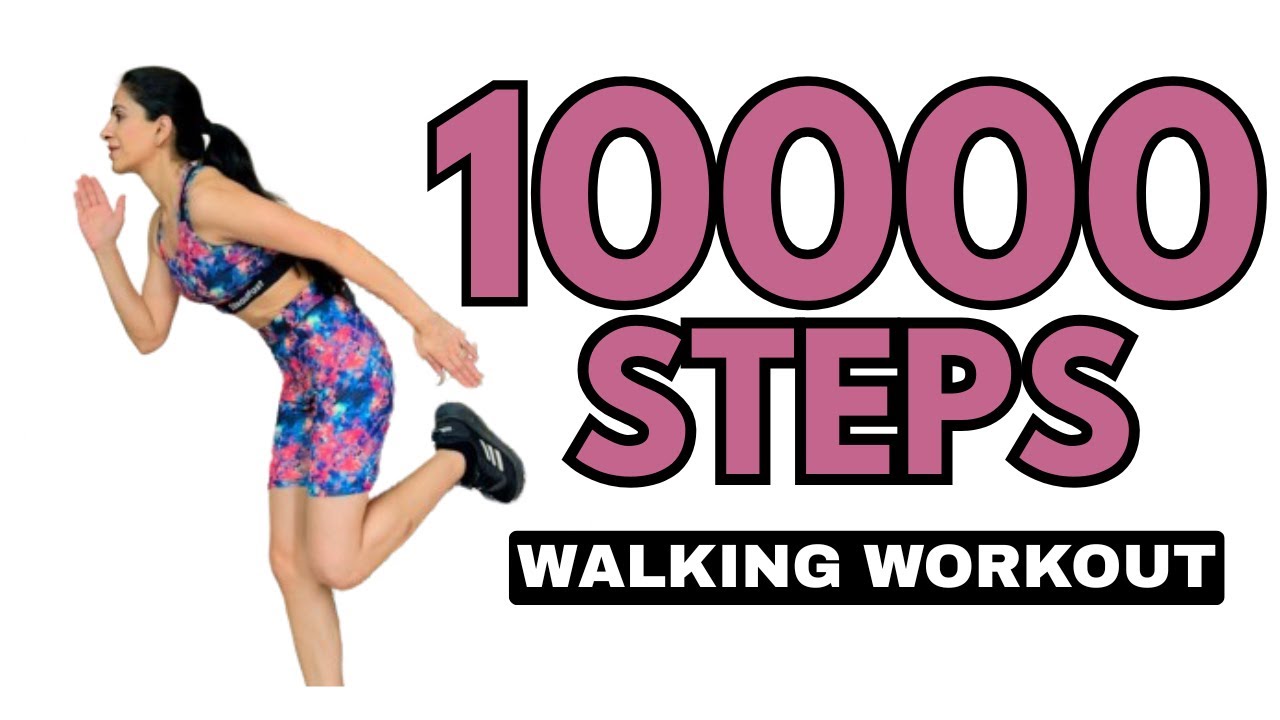 10,000 Steps Indoor Walking + HIIT Workout | Extreme Fat Burn Cardio at ...