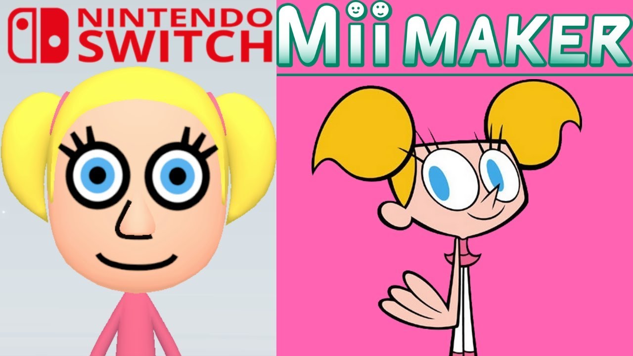 Mii Maker How To Create Dee Dee From Dexter Laboratory - YouTube