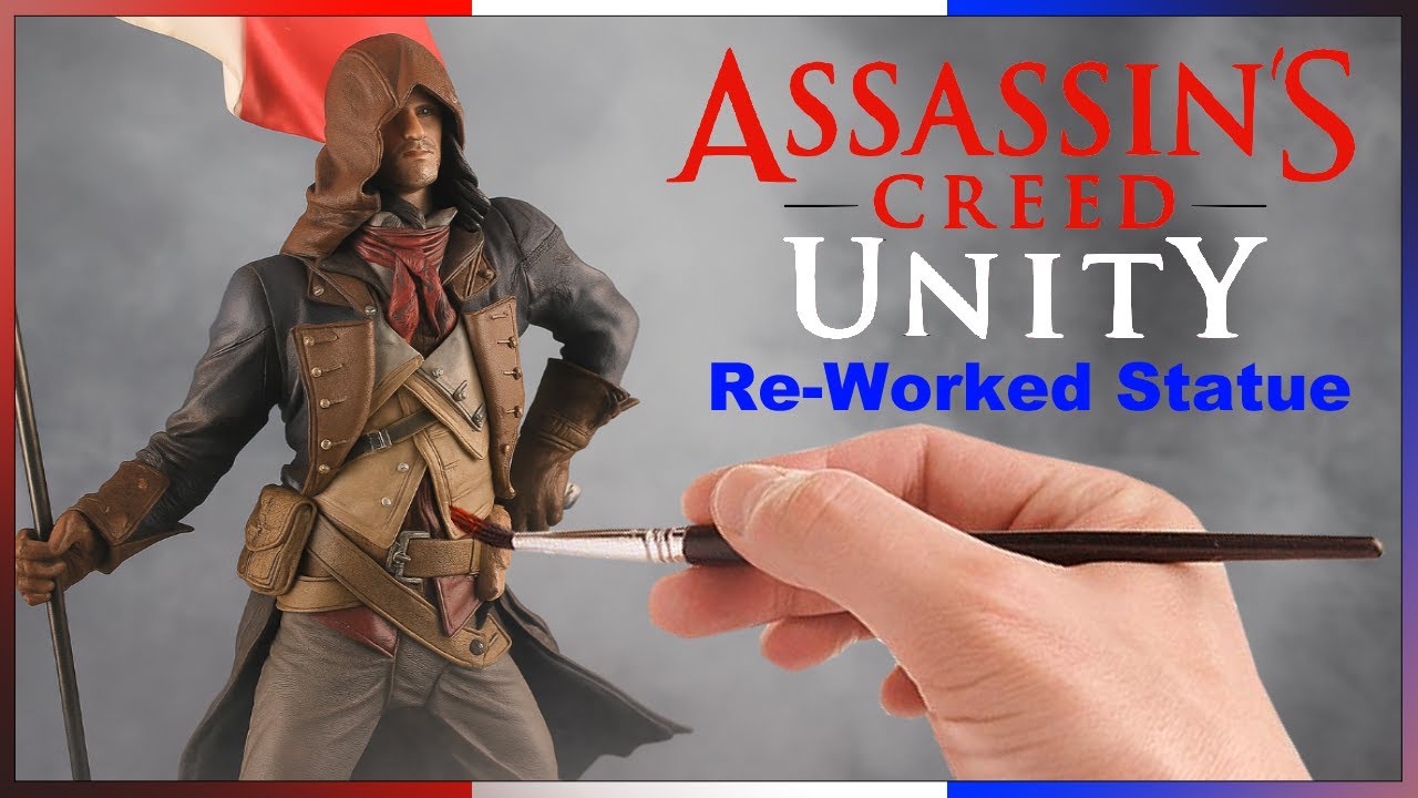Arno Assassin's Creed Unity Custom Figure Statue Model - YouTube