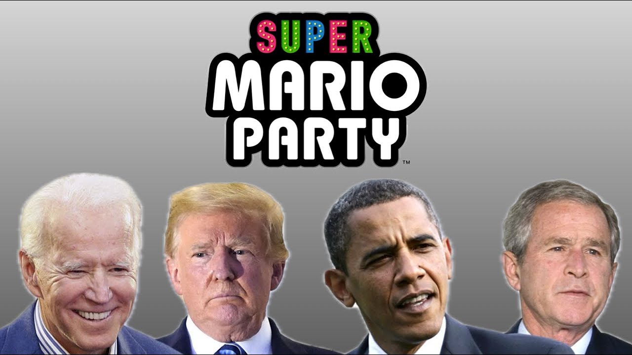 American Presidents Play Super Mario Party - YouTube