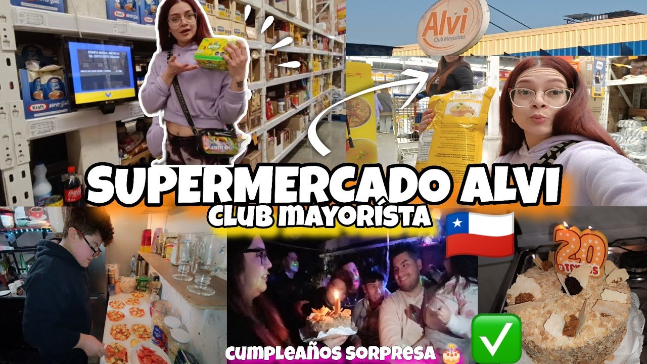 PRIMERA VEZ en un SUPERMERCADO ALVI club MAYORÍSTA 🇨🇱 | Compras para el ...