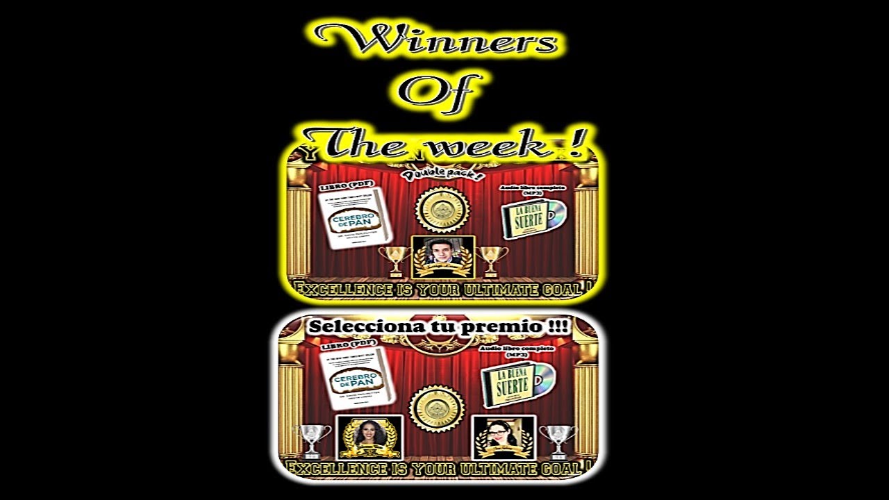 Winners of the week (Dec'30th to Jan 4th 2020) - YouTube