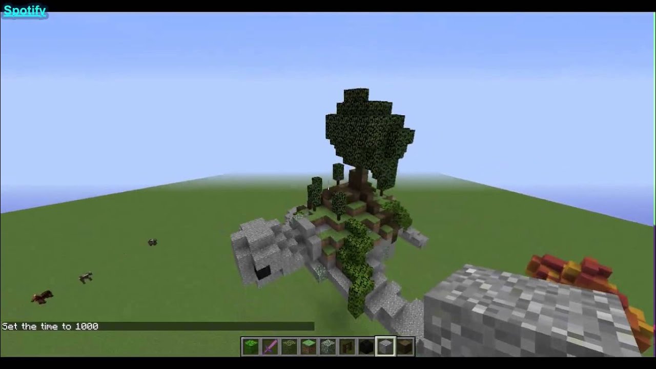Minecraft Swamp Monster and Floating Turtle Island. - YouTube