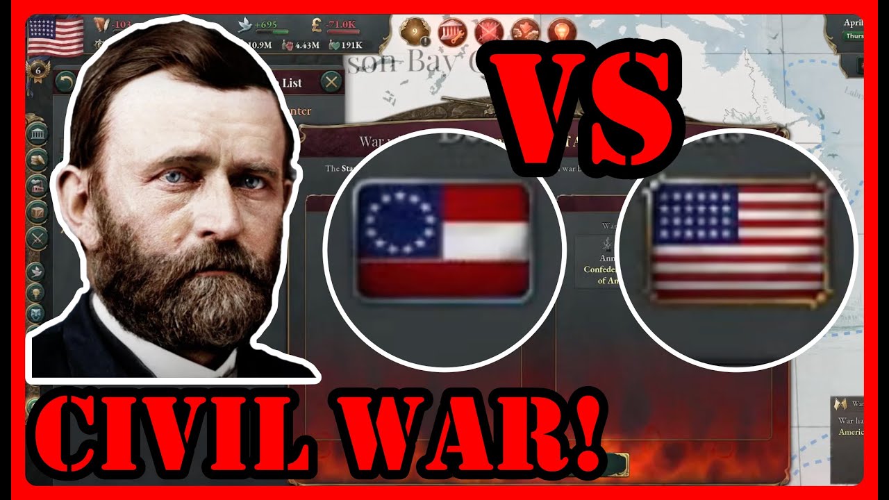 The US Civil War In Victoria III - YouTube