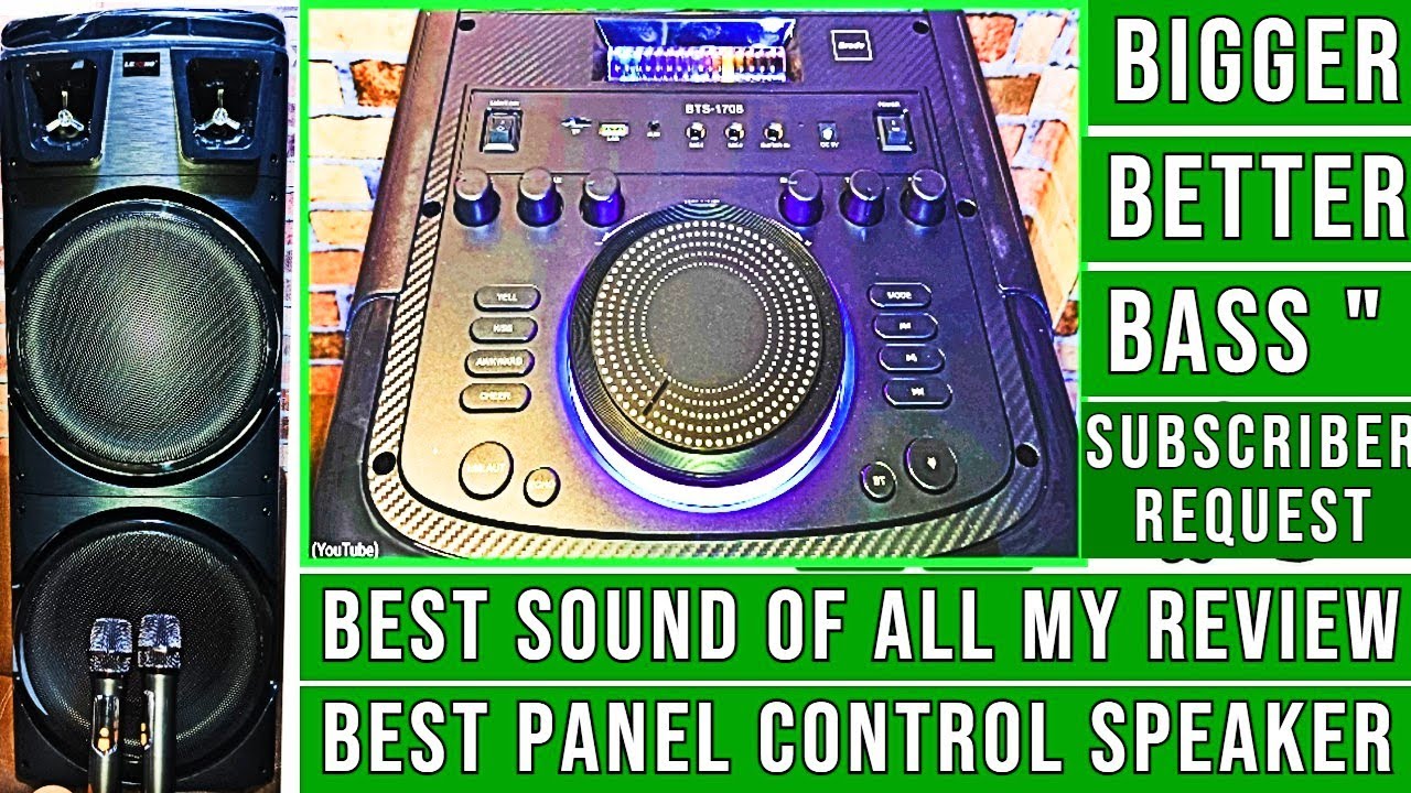 BRODU Lexing BTS-1708 Dual 10-inch Subwoofers Trolley Speaker Review ...