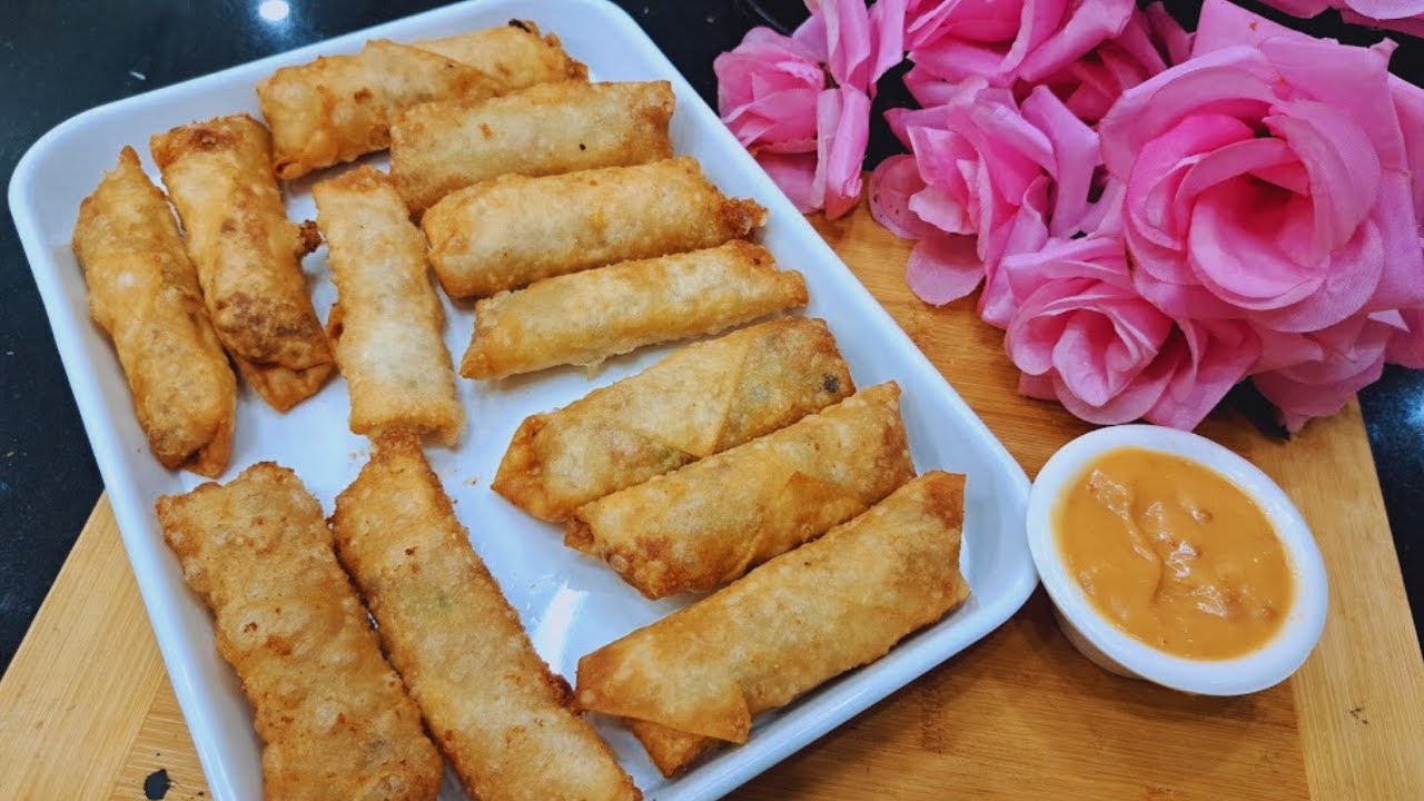 Simple Chicken Sausage Spring Rolls | Prepare and Freeze for Ramadan ...