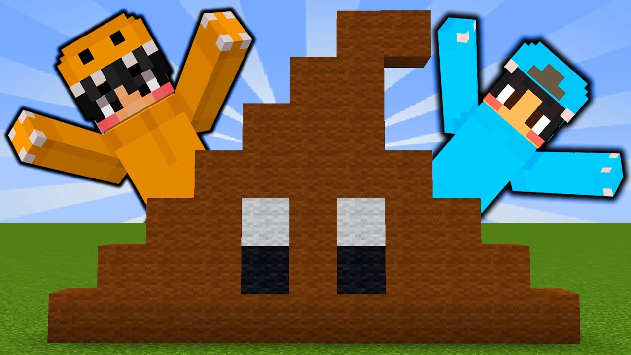 Minecraft - POOP BUILD?!? - Build Battle Minigame - YouTube
