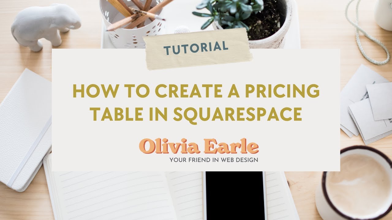 How to Create a Pricing Table in Squarespace - YouTube