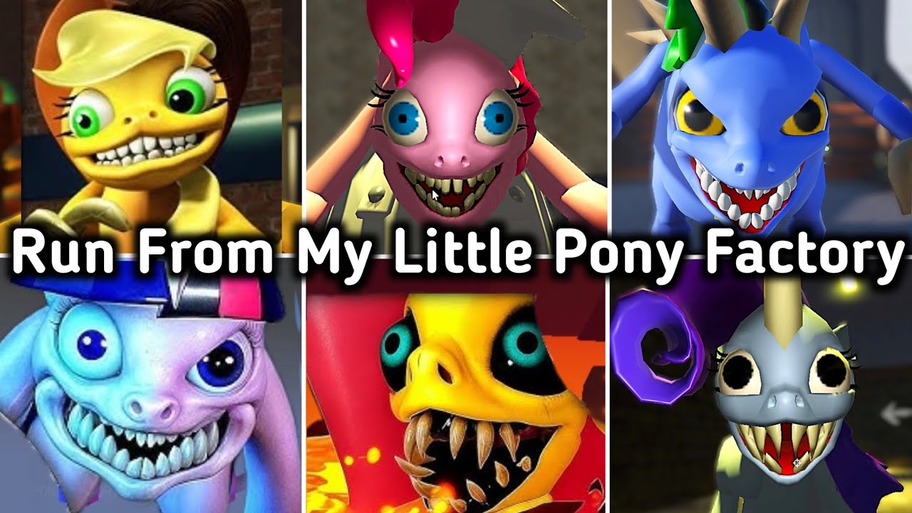 Run From The Pony Factory Obby All Endings Full Walkthrough + Pony All ...