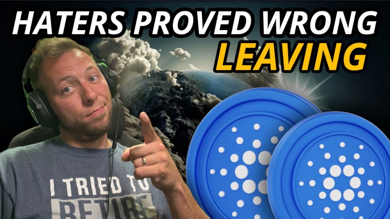 CARDANO ADA - NARRATIVE CHANGING! PROVING HATERS WRONG!!! - YouTube