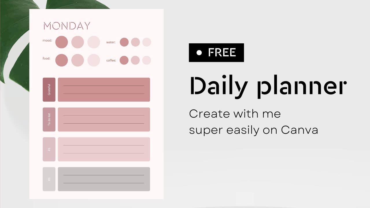 Create Daily Planner on Canva Easily | Create Printable Daily Planner ...