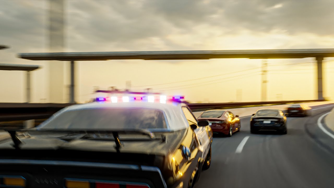 Animated Car Chase Scene With SFX - Blender Cycles - YouTube