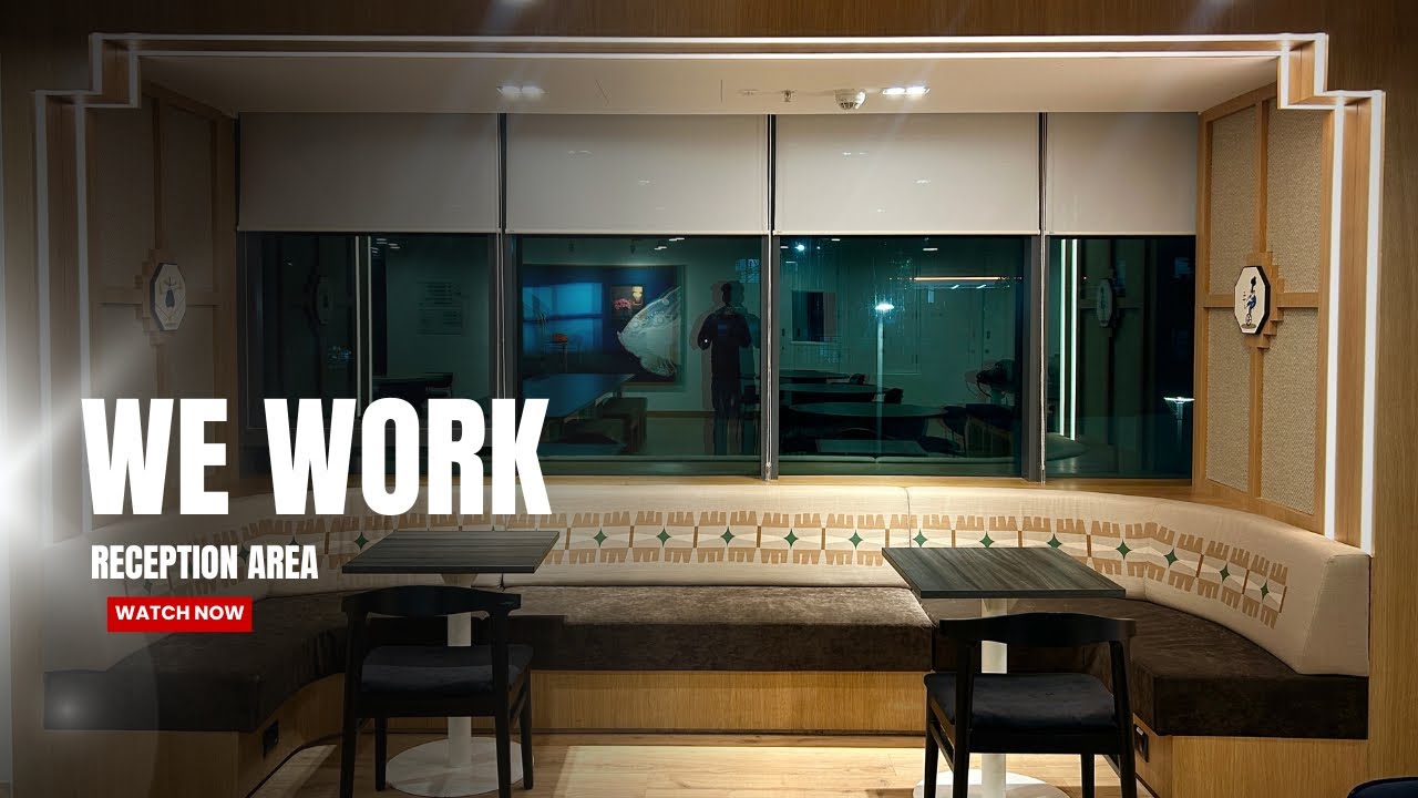 WeWork Reception Area Interior Work. Have a Look. @Sharma_interiors ...