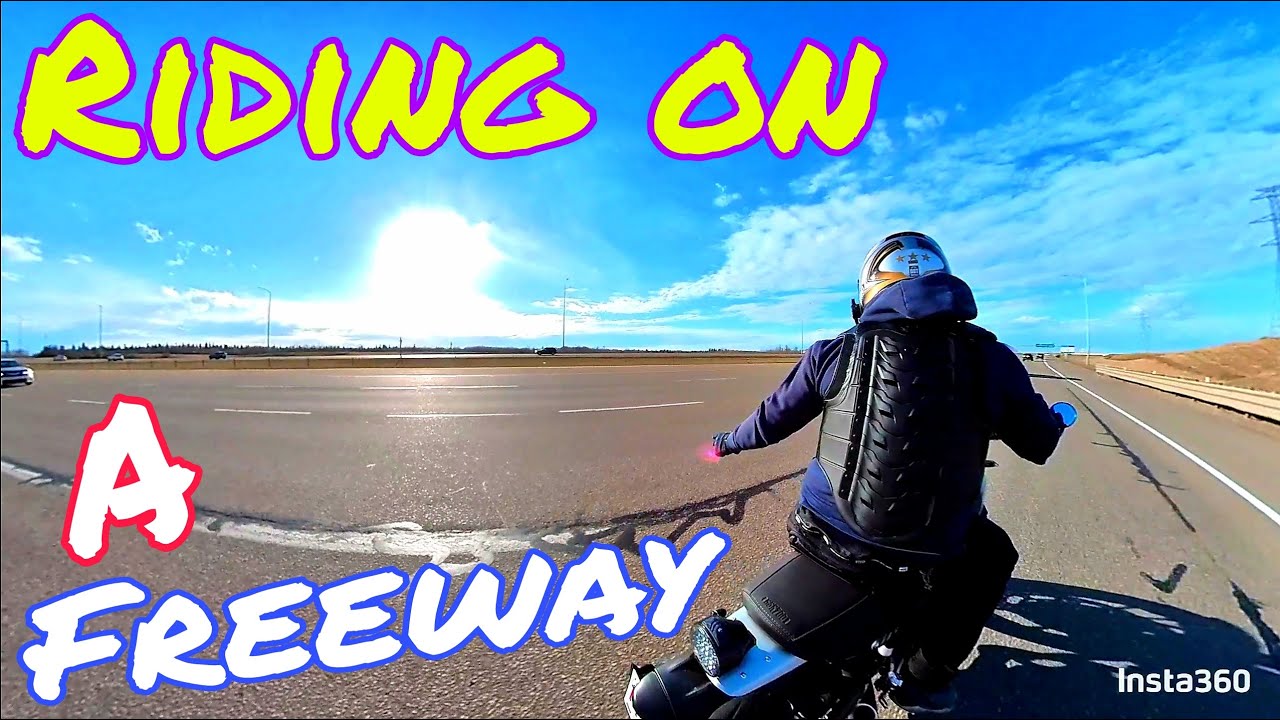 Riding A Motorcycle On A Freeway - YouTube
