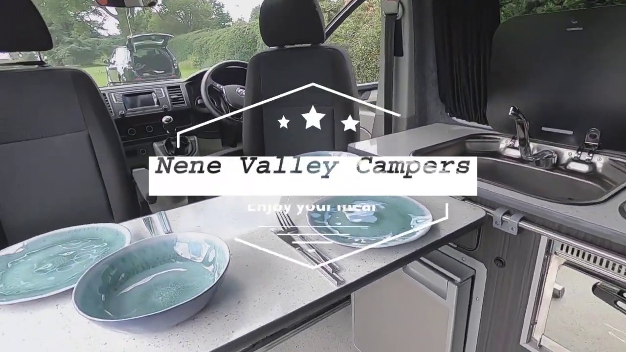 How the kitchen layout works in our VW T6 camper Van - YouTube