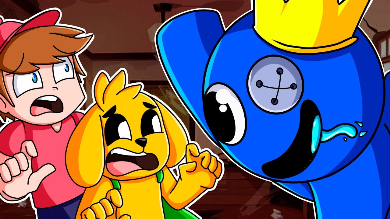 MIKECRACK Conoce a BLUE de RAINBOW FRIENDS de ROBLOX 😱 MINECRAFT ...