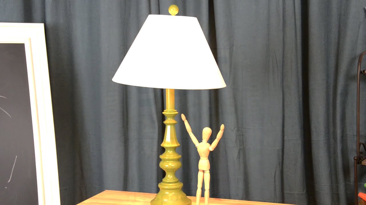 DIY: Transform a thrift store lamp for a POP of color! - YouTube