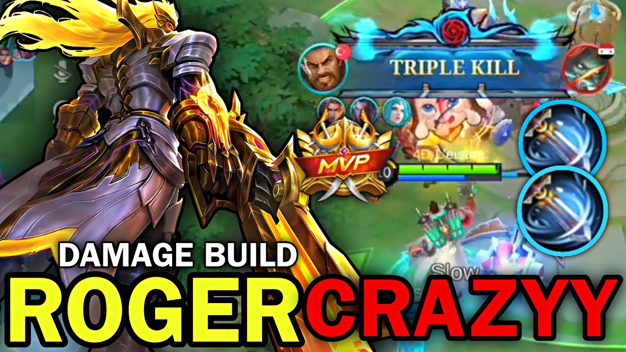 Crazyy Damage Build!! Roger Incredible Damage Guide - Roger Gameplay ...