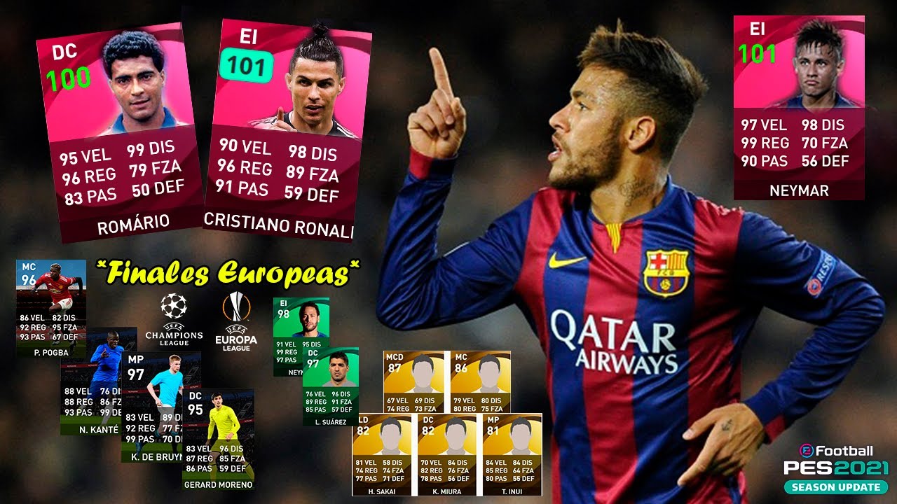 ¡MARAVILLOSO! LLEGA NEYMAR 101, CR7 101, ROMARIO 100 ICONIC MOMENT para ...