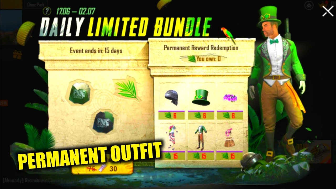 DAILY LIMITED BUNDLE EVENT IN PUBG MOBILE - YouTube