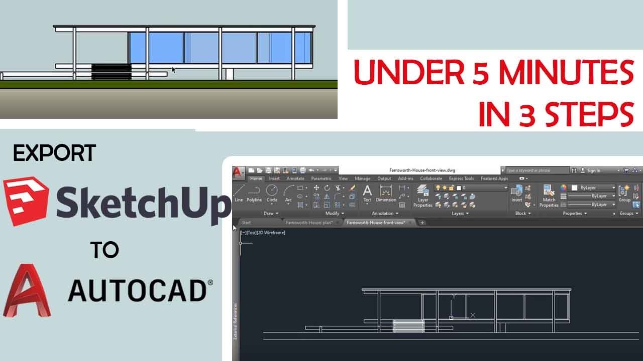 Export Sketchup To AutoCAD In UNDER 5 Minutes VERY EASY 3 STEPS export-sketchup-to-autocad-in-under-5-minutes-very-easy-3-steps