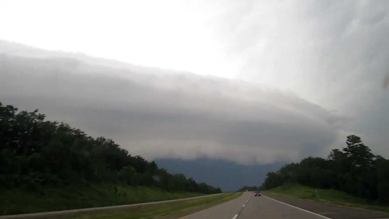 Shelf Cloud near Spooner, WI - July 1, 2011 - YouTube
