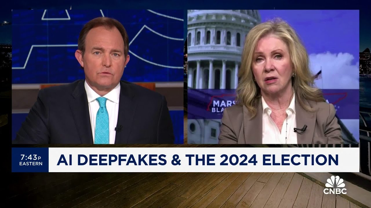 Sen. Marsha Blackburn talks bill targeting AI deepfakes - YouTube