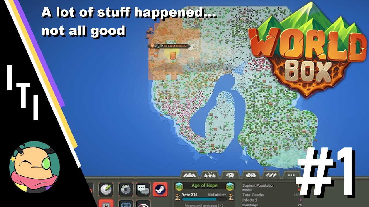 Chaos and destruction in Worldbox: Vod 1 - YouTube