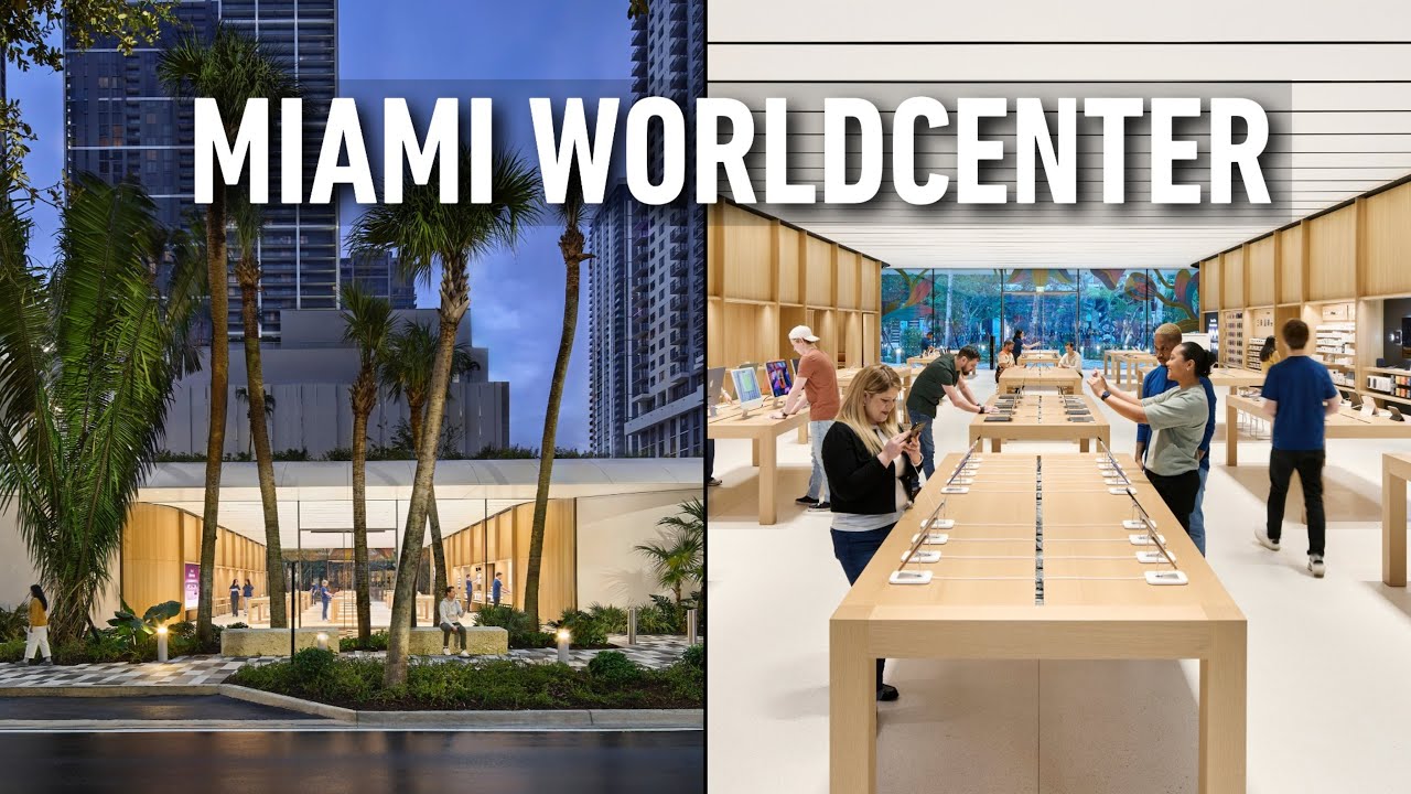 Apple Opens First Store Built Out of Timber - YouTube