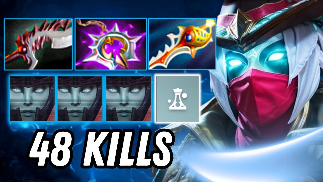 No Mercy 4K Crit One Shot Phantom Assassin 48Kills x2 Divine Rapiers ...