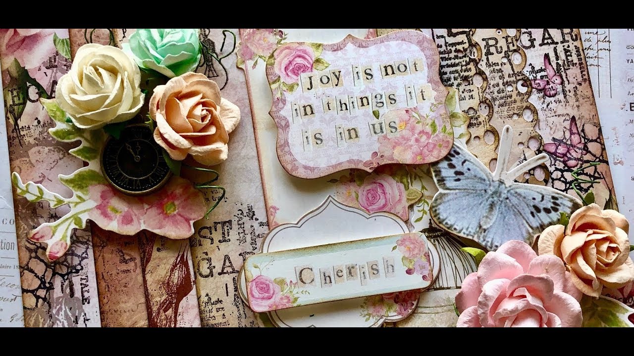 Easy Scrapbooking Page Tutorial - YouTube