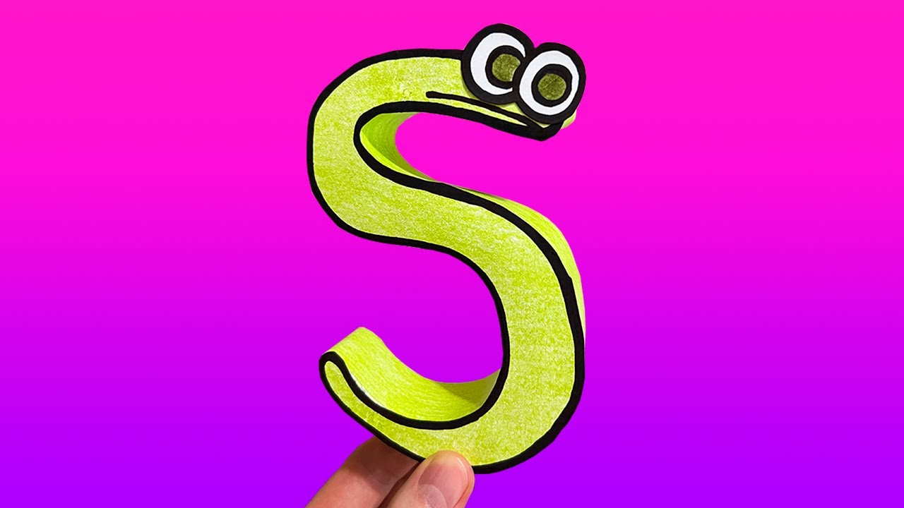 Paper Craft | Hktito SPANISH Alphabet Lore S - YouTube