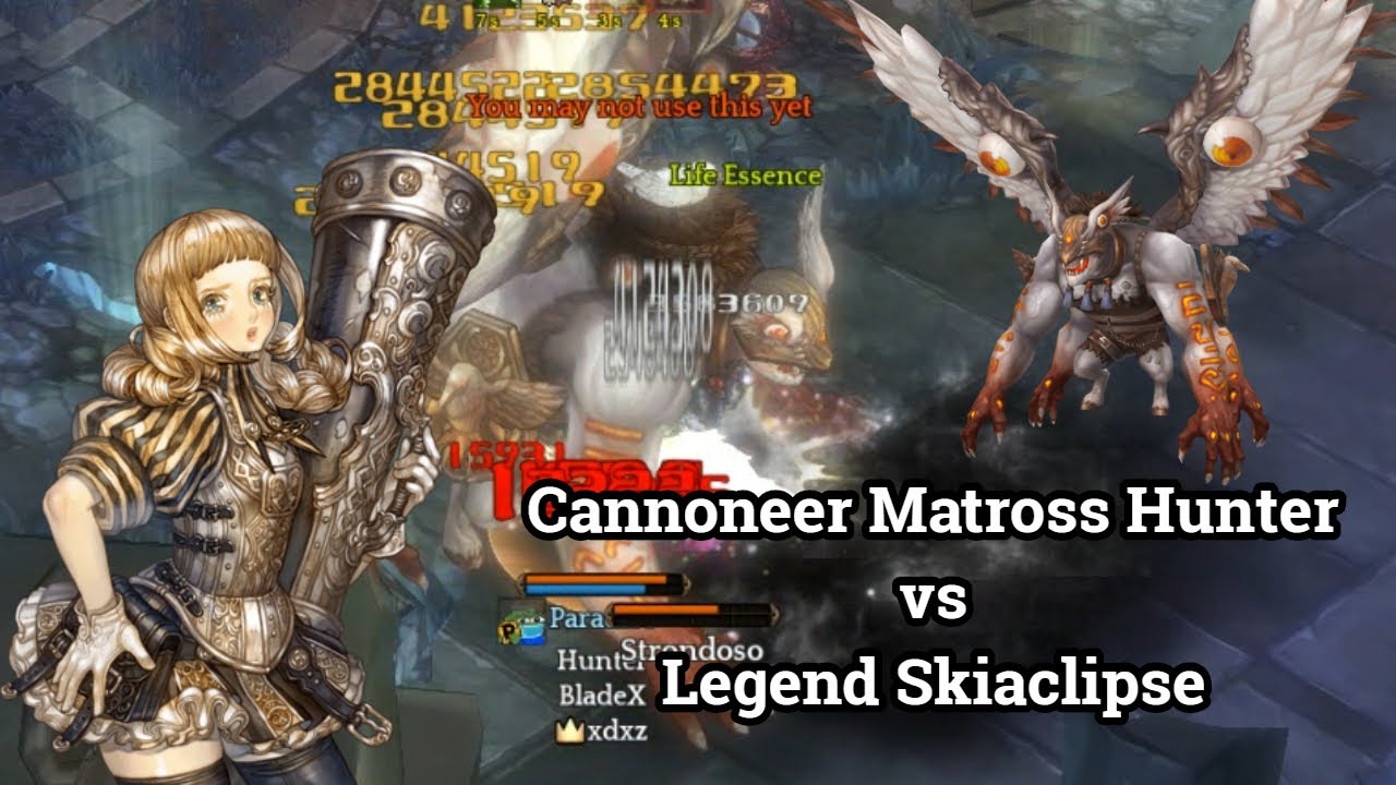 Cannoneer Matross Hunter vs Legend Skiaclipse - Tree of Savior - YouTube