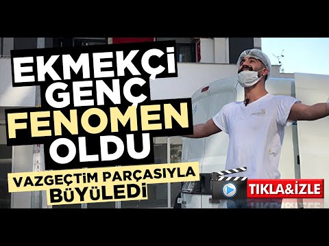 Sokak yasağında ekmekçi gençten Vazgeçtim şarkısı