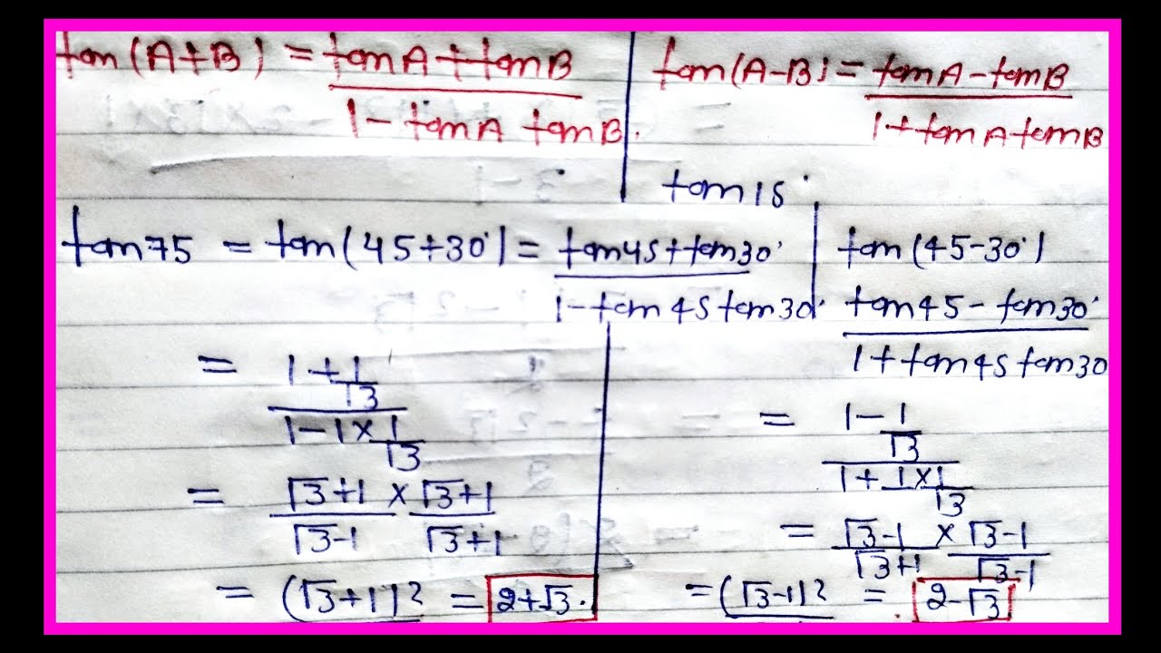 Math Trick How To Solve Tan A b And Tan A B math-trick-how-to-solve-tan-a-b-and-tan-a-b