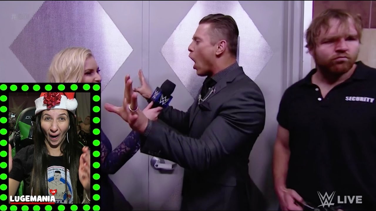WWE Smackdown 12/27/16 Backstage Brawl Dean Ambrose and Miz - YouTube