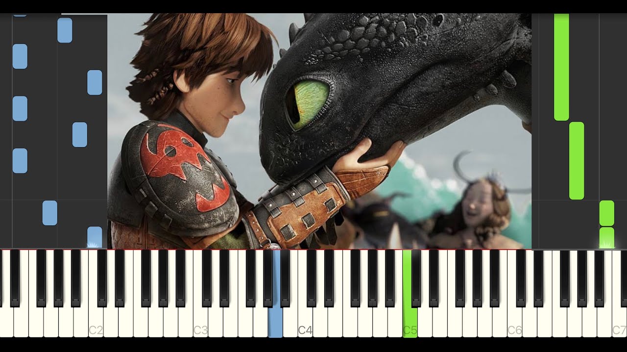 Together From Afar (How To Train Your Dragon 3) - Piano - YouTube