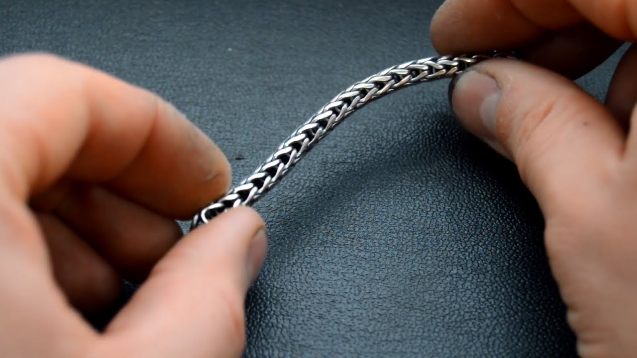 Real chain netting Foxtail.Chainmail making - YouTube