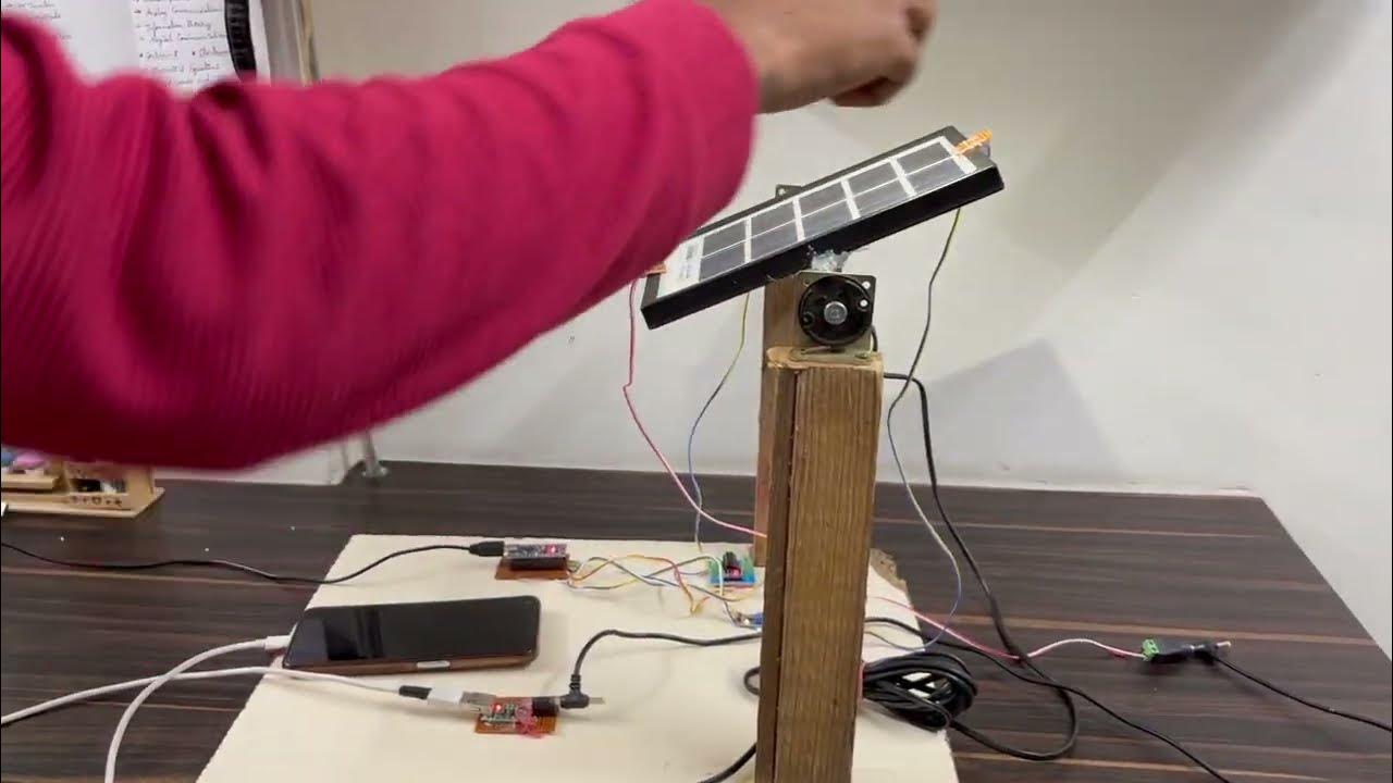 How to make a solar tracking system using Arduino | Single Axis Solar Tracker - YouTube